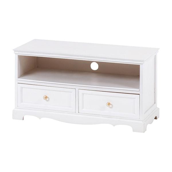 在庫状況：お取り寄せ/お届け：1〜2週間/※天然木の特性上、商品表面(天板等)に木目(小さい溝)がでますが、これはキズ等ではなく天然木の木目によるものです。◆キラキラとしたクリスタル調の取っ手がついた上品なテレビ台。◆DVDなどの収納に使え...