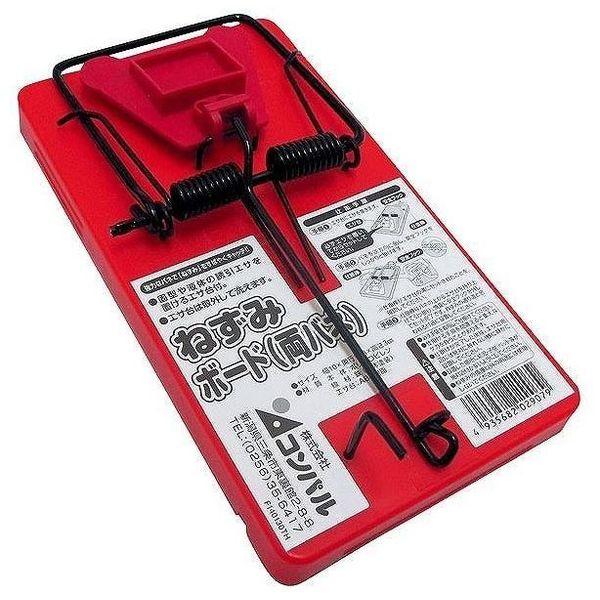 在庫状況：お取り寄せ/7日〜10日で出荷/◆昔ながらの板バネ式ねずみ捕り◆固型や液体の誘引エサを置けるエサ台付◆エサ台は取り外して洗えます/[205291コンパル]