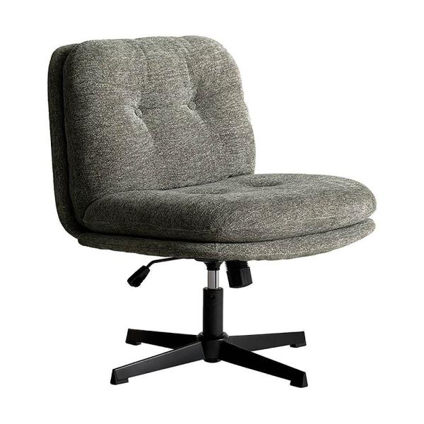 在庫状況：お取り寄せ/7日〜10日で出荷/※画像はイメージです。◆穏やかな丸みを描く、シンプルで美しいシルエット。◆奥行きある表情のシェニール生地のラウンジチェア『Anela(アネラ)』・組立：お客様組み立て/[CHA6580GY]