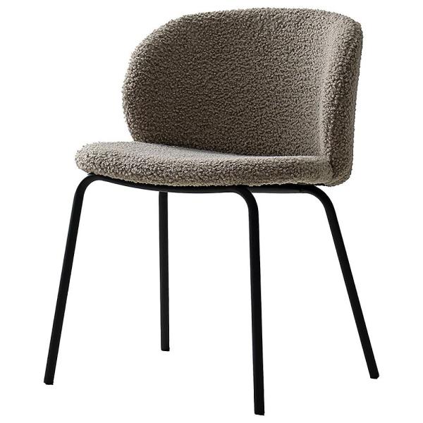 在庫状況：お取り寄せ/7日〜10日で出荷/※画像はイメージです。◆やわらかな曲線が美しい、ダイニングチェア『Kerin(カリン)』。◆光の角度によって表情を変えるブークレ生地が、空間に上質な印象を与えます。・組立：お客様組み立て/[CHA5...