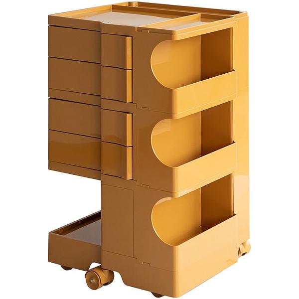 在庫状況：お取り寄せ/7日〜10日で出荷/※画像はイメージです。◆四面全てに収納スペースがある便利なトローリーワゴン『Pluna(プルーナ)』。・組立：完成品(キャスターのみ取り付け)/[WGH004YE]