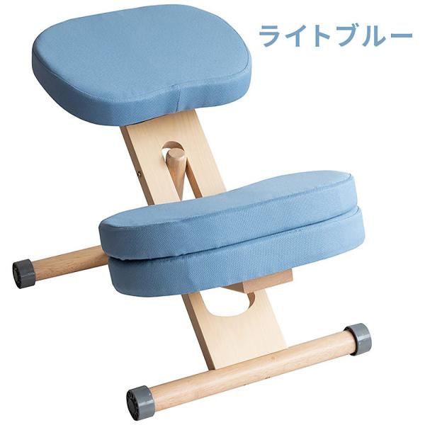 在庫状況：お取り寄せ/7日〜10日で出荷/※画像はイメージです。◆斜めの座面が立ち姿勢のように骨盤が立つので自然と背中がS字カーブを描き、理想的な姿勢を作り出せます。・組立：お客様組み立て/[CHN889CKNTLBL]