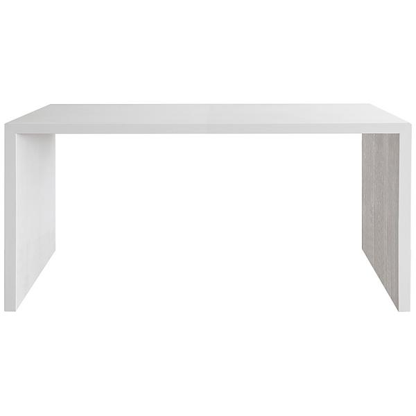 在庫状況：お取り寄せ/7日〜10日で出荷/◆すっきりとした直線のコの字型木製デスク『Visage(ビサージュ)』。◆シンプルなデザインはデスクだけでなくテーブル、カウンターなどお家の色々な場所でマルチに活躍します。・組立：お客様組み立て/[...