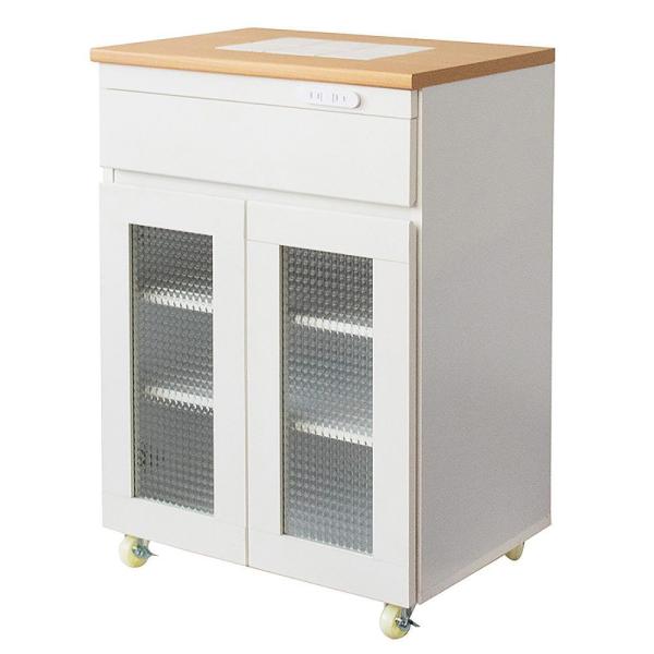 在庫状況：お取り寄せ/お届け：5月中旬以降/◆ホワイト×ナチュラルの見た目が可愛らしいキッチン収納シリーズ『Semplice(センプリチェ)』。◆幅60cmとコンパクトなサイズながら、大容量の収納が魅力です。・組立：お客様組み立て/[KC2...