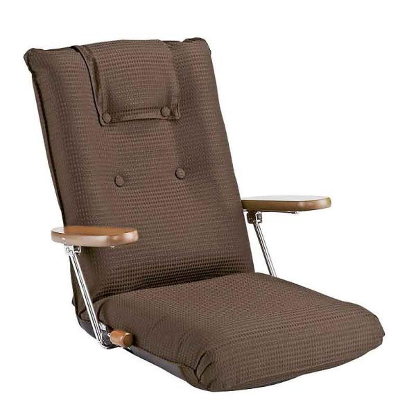 在庫状況：お取り寄せ/お届け：2月下旬以降/◆簡単に跳ね上がるポンプ式の肘置きがついた、落ち着きのあるベーシックな座椅子『UGUISU(うぐいす)』。◆特製のオリジナルの肘金具を使用しているのでとても丈夫で、立ち座りに便利です。・組立：完成...