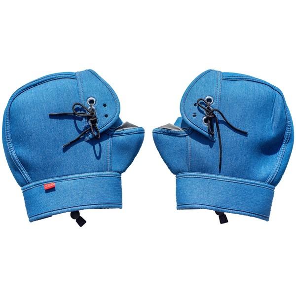 在庫状況：お取り寄せ/◆性能はそのままでかわいいデニム仕上げ!◆防水・防風性能に優れるネオプレーンゴム◆ミトンタイプで風の入りにくい構造/[DHC03]