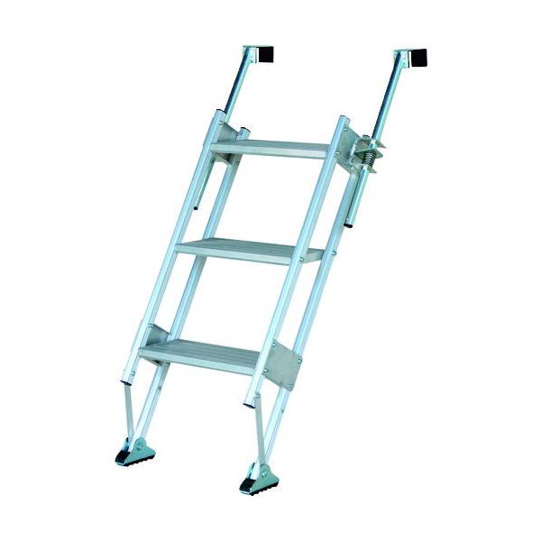 在庫状況：お取り寄せ/取引先在庫あり3日〜5日で出荷/◆幅広踏ざんで安心して昇降できます。◆フック高さが調整できるので荷台の高さに合わせて設置できます。◆別売オプションの手すりでさらに安定感が高まります。/[MTS4031200S]