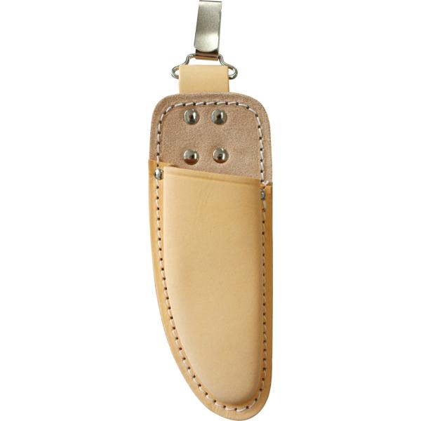 在庫状況：お取り寄せ/お届け：約2週間/◆高級ヌメ革を型押し加工した、剪定鋏用の収納携帯用ケースです。◆ベルトへの着脱に便利な吊カン付仕様です。◆吊り金具を外せばベルトに通して使えます。/[OWL1002]