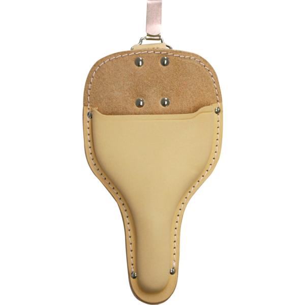 在庫状況：お取り寄せ/お届け：約2週間/◆高級ヌメ革を型押し加工した、大久保植木鋏用の収納携帯用ケースです。◆ベルトへの着脱に便利な吊カン付仕様です。◆吊り金具を外せばベルトに通して使えます。/[OWL1003]