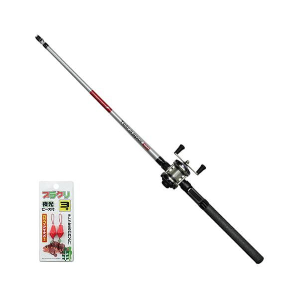 在庫状況：お取り寄せ/2019年12月 発売/◆ブラクリ付の釣場直行テトラセット!◆ロッドはアタリが見やすいオレンジ穂先。携帯性に優れた2本継の振出仕様。◆リールは右ハンドル・左ハンドルの切り替えが可能なコンパクトサイズの糸付き。・錘：3〜...