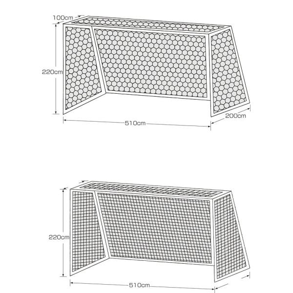 在庫状況：お取り寄せ/◆コストパフォーマンスに優れたジュニアサッカーネット。/[KNYK1267]