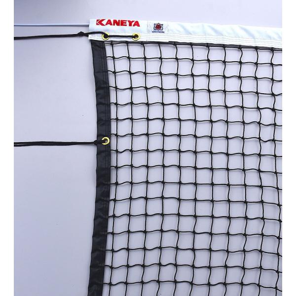 在庫状況：お取り寄せ/◆日本テニス協会推薦品でありながら非常にテニスネットです。◆上部コードに被覆ワイヤーを使用しています。◆上部白帯の耐摩耗に効果的です。/[KNYK1191]