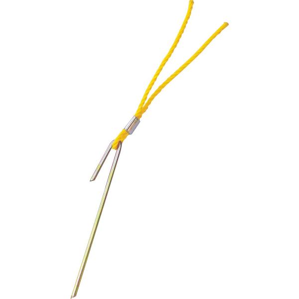 在庫状況：お取り寄せ/◆グラウンドのラインを引く目印に最適なポイントマーカーです。◆15cmロープ2本だしで視認性に優れます。/[KNYK3056YL]