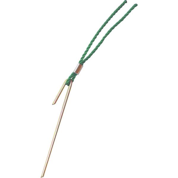 在庫状況：お取り寄せ/◆グラウンドのラインを引く目印に最適なポイントマーカーです。◆15cmロープ2本だしで視認性に優れます。/[KNYK3056GN]