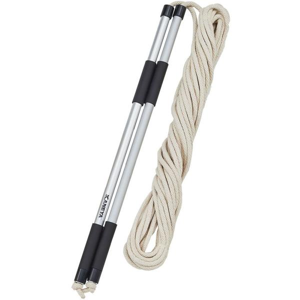 在庫状況：お取り寄せ/◆柔らかく適度な重さで大なわに適したロープと、軽く耐久性に優れダブル持ち手と安全性に優れた両端安全カバー仕様のアルミグリップを採用したおすすめできる大なわです。/[KNYK3603]