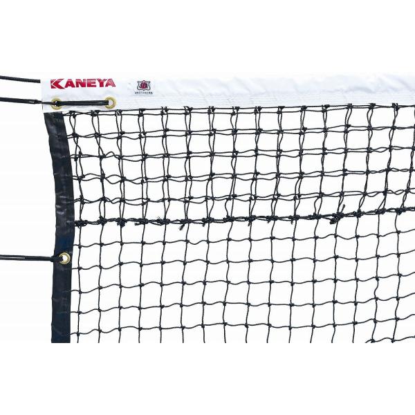 在庫状況：お取り寄せ/◆耐久性に優れた45本クラスのネットを使用していながらテニスネットです。◆劣化しやすいネット上部部分が2重仕様。/[KNYK5024]