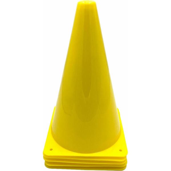 在庫状況：お取り寄せ/◆グラウンドマークから練習まで幅広く使用できる23cm高ミニコーンです。◆5本セットです。/[KNYK5043YL]