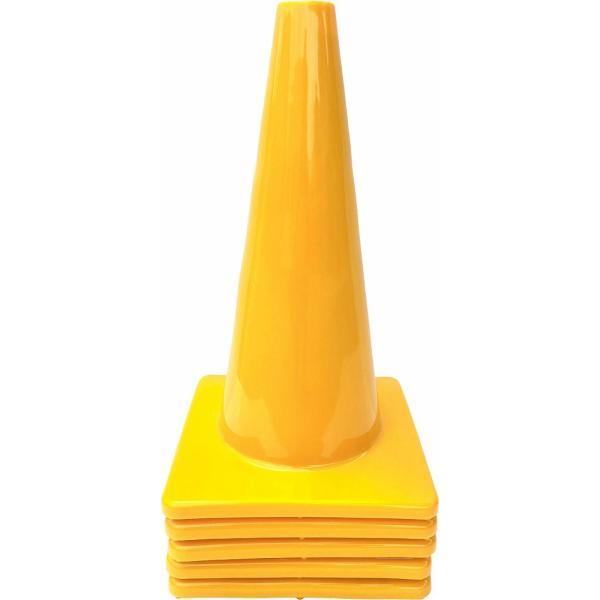 在庫状況：お取り寄せ/◆幅広くご利用いただける45cm高さのコーンです。◆5本セットです。/[KNYK5044YL]