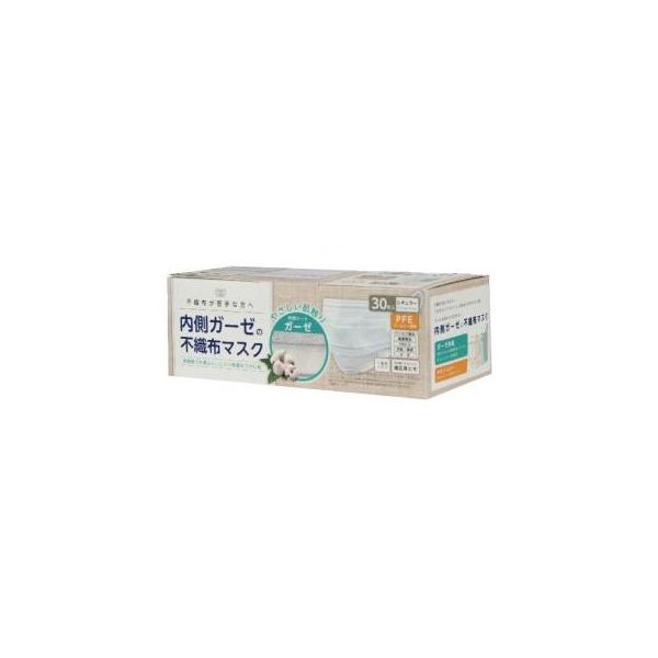 在庫状況：在庫あり/◆/※仕様及び外観は改良のため予告なく変更される場合がありますので、最新情報はメーカーページ等にてご確認ください。◆外側が不織布で、内側がガーゼになっているマスクです。◆肌が弱い方にぴったり■枚数：30枚■素材：ポリエス...