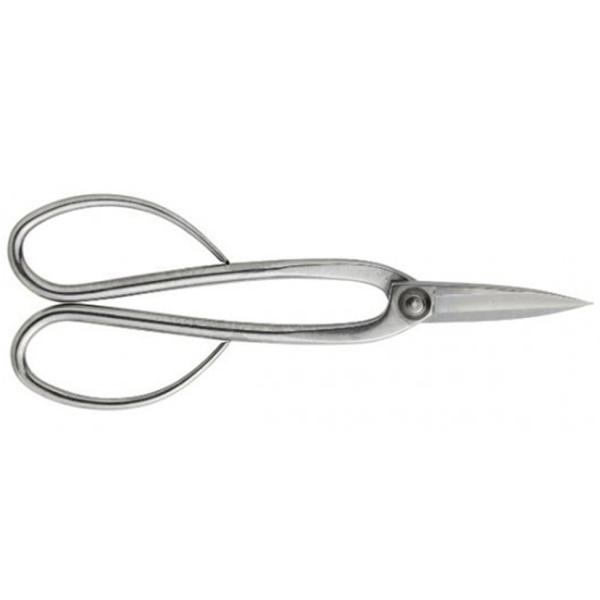 在庫状況：お取り寄せ/7日〜10日で出荷/◆サビに強いステンレス製の盆栽鋏です。◆万能型の盆栽用の鋏です。/[3015キクワ]