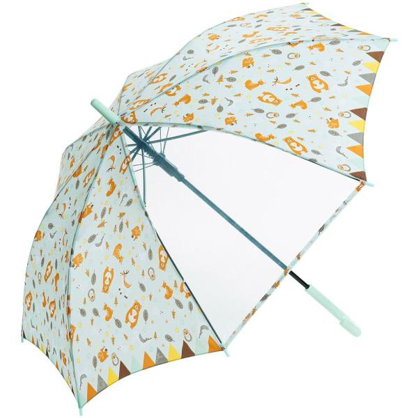 在庫状況：お取り寄せ/5日〜7日で出荷/◆ロマンティックな柄で雨の日も楽しく!キッズ(ガールズ)用のジャンプ傘。親骨55cmタイプ。◆ワンタッチで開くタイプなのでスムーズに開閉が可能。◆傘生地をまとめるバンドはマッジクテープ式なので、お子様...