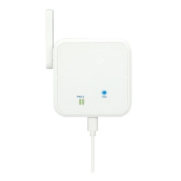 在庫状況：お取り寄せ/2021年10月 発売/◆室内や施設内の空気質(CO2/PM2.5/温湿度)をスマホでチェック。換気や空気質の管理が適正におこなわれているかの目安にします。/[RSBTEVS1]