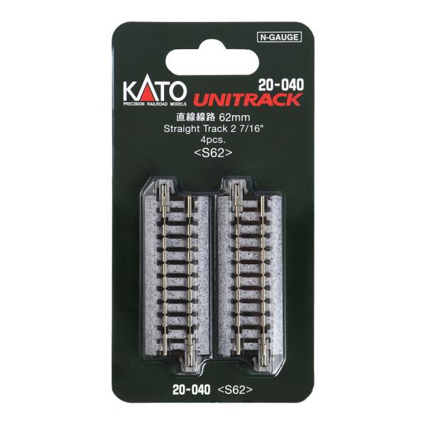 在庫状況：お取り寄せ/3日〜6日で出荷/※画像はイメージです。実際の商品とは異なる場合がございます。ユニトラックシリーズ。長さ62mmの直線線路です。4本入り。