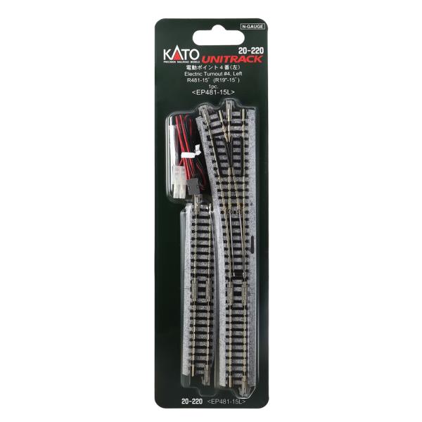 在庫状況：在庫あり/※画像はイメージです。実際の商品とは異なる場合がございます。ユニトラックシリーズ。左分岐の電動ポイント4番です。