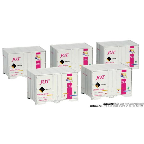 在庫状況：在庫あり/2017年10月 発売/※画像はイメージです。実際の商品とは異なる場合がございます。カトーのUR19Aコンテナ(日本石油輸送 ピンク帯) 5個入です。