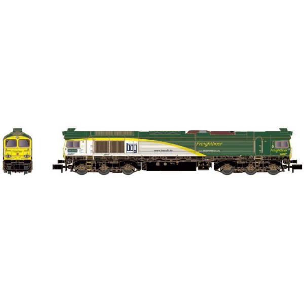 在庫状況：在庫僅少/2025年08月 発売/※画像はイメージです。実際の商品とは異なる場合がございます。ホビーセンターカトーのNゲージ外国型車両 完成品、Class 77 Freightlinerです。