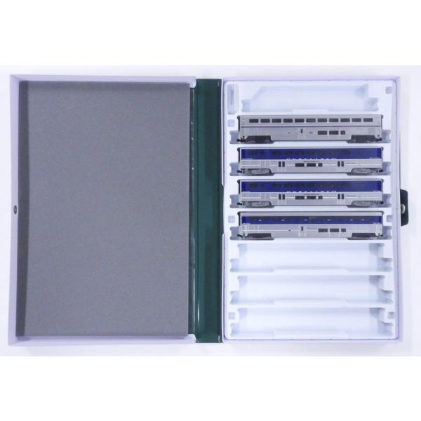 在庫状況：お取り寄せ/お届け：2〜3週間/2025年03月 発売/※画像はイメージです。実際の商品とは異なる場合がございます。ホビーセンターカトーのNゲージ完成品車両、Amtrak(R) Pacific Surfliner(R) 4両増結セ...