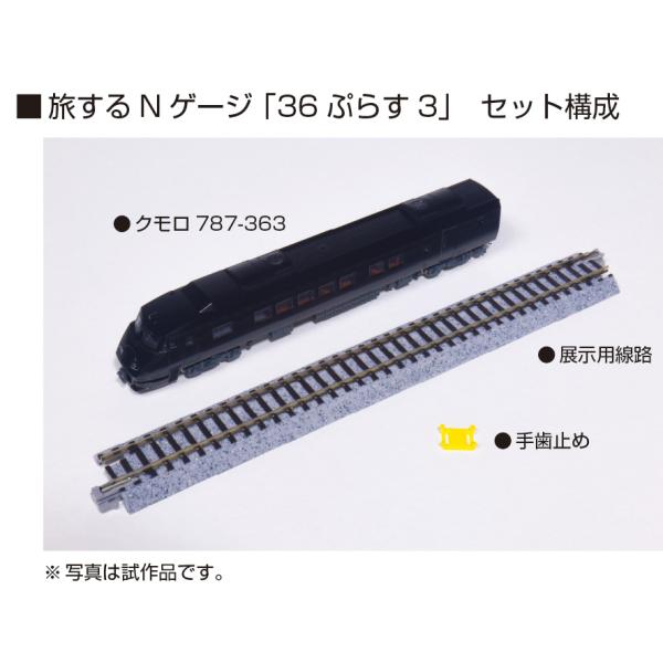 在庫状況：在庫あり/2025年11月 発売/※画像はイメージです。実際の商品とは異なる場合がございます。カトーのNゲージディスプレイモデル、旅するNゲージ (36ぷらす3)です。