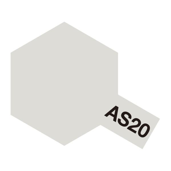 在庫状況：お取り寄せ/※画像はイメージです。実際の商品とは異なる場合がございます。※表示されている色はWeb表示用の近似色です。実際の塗装色とは異なる場合があります。タミヤ エアーモデルスプレー AS-20 インシグニアホワイトです。