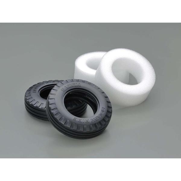 在庫状況：在庫僅少/2023年08月 発売/※画像はイメージです。実際の商品とは異なる場合がございます。タミヤ SP.1716 (ラフライド)リブタイヤ (インナースポンジ付) 2本です。