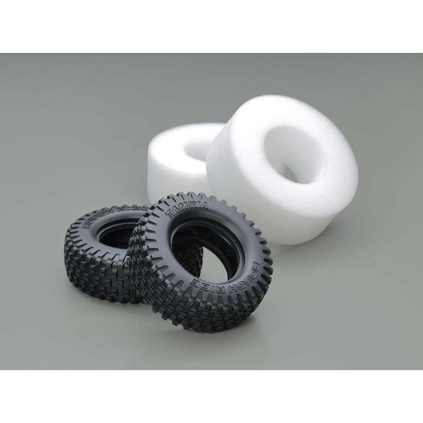 在庫状況：お取り寄せ/2023年08月 発売/※画像はイメージです。実際の商品とは異なる場合がございます。タミヤ SP.1717 (ラフライド)ブロックピンタイヤ (インナースポンジ付) 2本です。