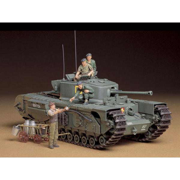 在庫状況：お取り寄せ/3日〜6日で出荷/※画像はイメージです。実際の商品とは異なる場合がございます。タミヤ 1/35 イギリス歩兵戦車 チャーチルMk.VIIです。