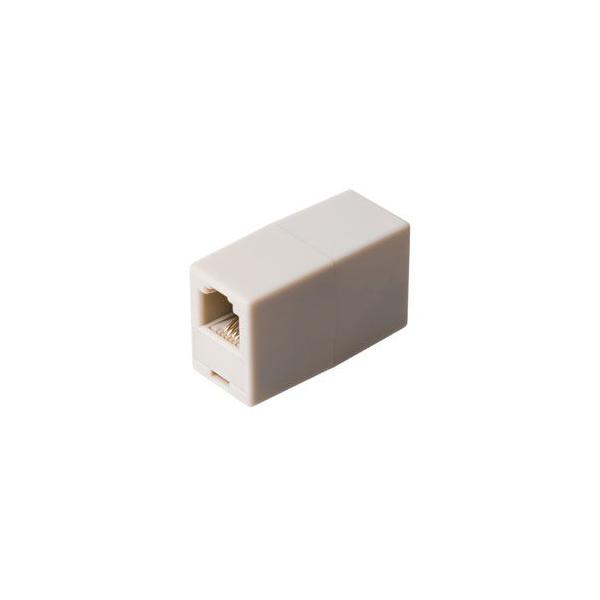 在庫状況：お取り寄せ/◆2本の電話機コード同士を接続して、延長できるアダプタ◆6極4芯接続に対応し、6極2芯での接続にも対応◆長さが足りないときや電話機の配置の変更などに最適/[DA40WH]