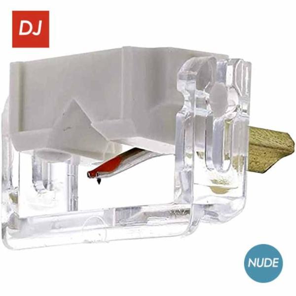 在庫状況：お取り寄せ/◆シュアー(M-44-7)用交換針・NUDE・DJ仕様・針カバー付◆ダイヤモンド無垢丸針採用◆対応カートリッジ：M44-7/[NUDESH192447DJIMP]