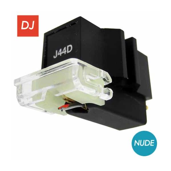 在庫状況：お取り寄せ/◆シュアーM44G互換カートリッジ(JICOオリジナルボディー)◆DJ仕様・暗闇でも光る蓄光モデル◆カートリッジJ44DにN44G AURORA IMP NUDEが装着されています。/[NUDESHJ44DARRIMP]