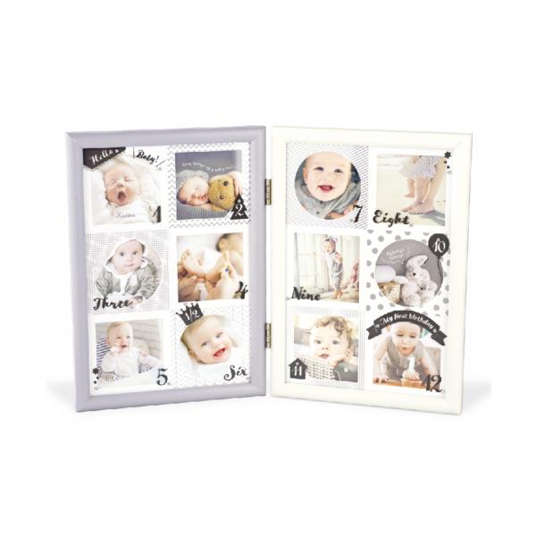 在庫状況：お取り寄せ/※画像は使用イメージです。◆スクエアサイズが切らずに飾れる!大きめサイズの写真が嬉しい12ヶ月フレーム。◆そのまま飾れるスクエアサイズ(89×89) だけでなく、L 版サイズ(89×127) もワンカットで飾れる便利で...