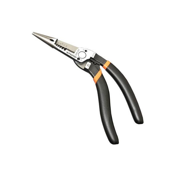 在庫状況：お取り寄せ/7日〜10日で出荷/※画像はイメージです。◆これ一本で被覆のストリップ、ボルトカット(サイズM4、M5)、簡易圧着(裸端子、絶縁端子0.5〜5.5mm2)が可能です。◆ラジオペンチとしてもお使いいただけます。狭い場所で...