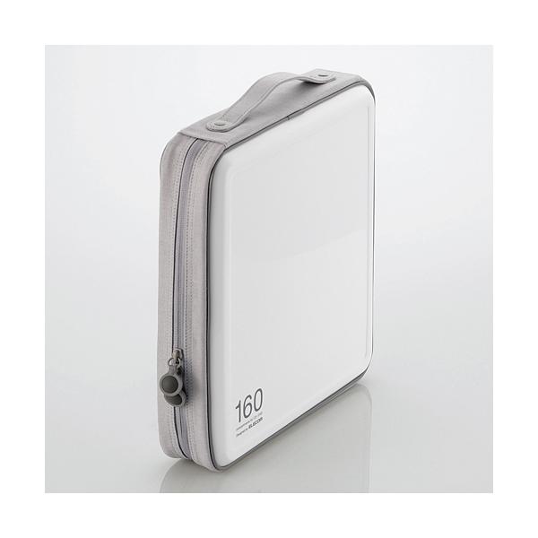 在庫状況：お取り寄せ/2014年01月 発売/◆縦にも横にも自立するスクエアデザイン!CD/DVDをスタイリッシュに収納できるCD/DVDファスナーケース。/[CCDH160WH]