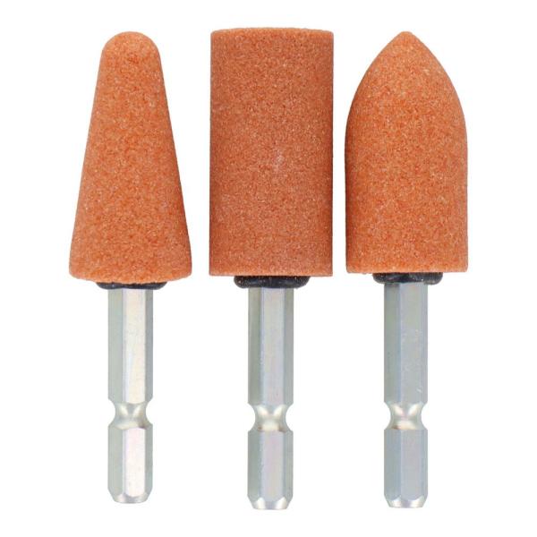 在庫状況：お取り寄せ/7日〜10日で出荷/◆ステンレス・一般金属・焼入れ鋼などの難削材の研削用に◆傘型：狭い所、円筒型：平面・曲面・パイプ研磨、砲弾型：パイプのバリ、曲面(モーターの羽根)/[SET3WA6ASサンキヨウ]