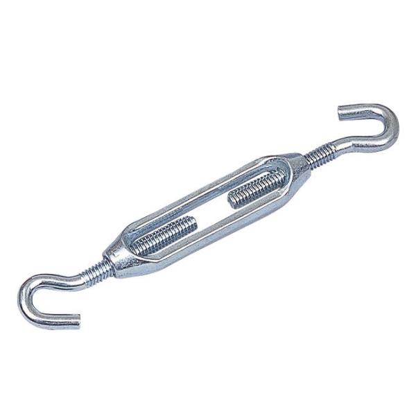 在庫状況：お取り寄せ/お届け：約2週間/◆ダイカスト ターンバックル 両フック電気メッキ(シロ)/[186029SANKYO]