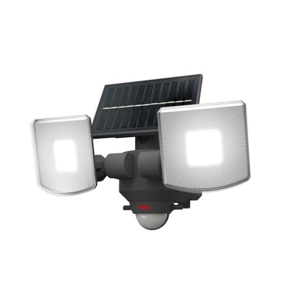 在庫状況：お取り寄せ/お届け：1〜2週間/2025年09月 発売/※ご購入後は晴天の日に約2日間充電した後、使用してください。◆ソーラーパネルが本体一体型でも離して設置でもできる着脱パネル式のソーラーセンサーライト◆3つの点灯モード+自動省...