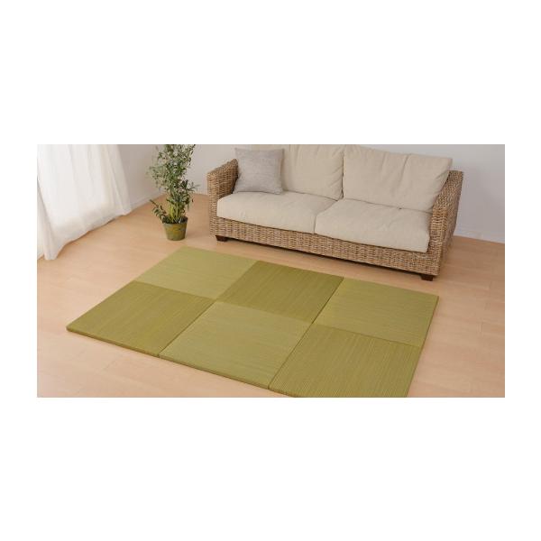 在庫状況：お取り寄せ/お届け：1〜2週間/※画像はイメージです。こちらの商品はカラー：イエロー1枚です。◆洋室・和室を問わず使えるカラフルで可愛い縁なしの置き畳◆軽量なので女性1人でも取り扱いがラクラク◆ちょっとした隙間スペースを有効活用で...