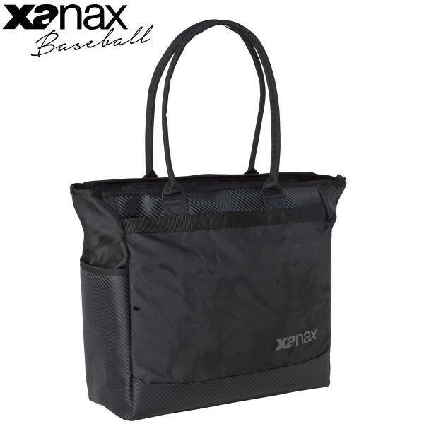 在庫状況：在庫僅少/◆デザイン性をUPさせるポリエステルブラックカモ柄と耐久性を上げるブラックカーボン素材の組み合わせ。◆選手や指導者が野球用としては勿論のこと、タウンユース用としてもおすすめできるマルチトートバッグ。◆フロント部にファスナ...