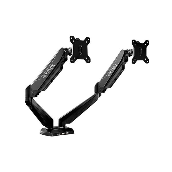 在庫状況：お取り寄せ/2019年09月 発売/◆(DA-ARMD4)は2枚の液晶ディスプレイ画面を自由に動かし固定できるモニターアームです。◆耐荷重各6kgで幅広いディスプレイサイズに対応可能です。◆モニターアームを使用することで、卓上を有...