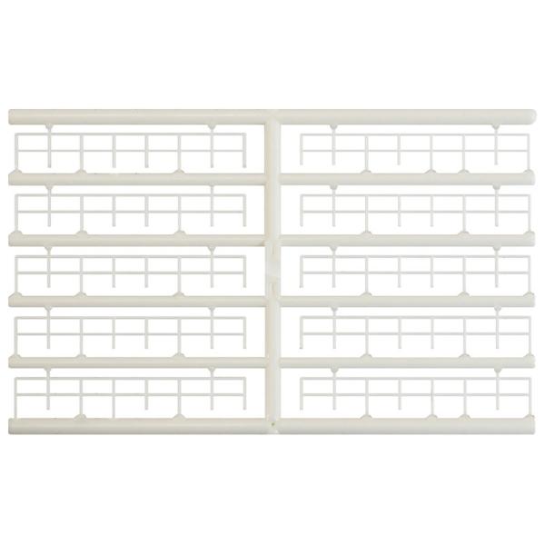 在庫状況：在庫僅少/2022年04月 発売/※画像はイメージです。実際の商品とは異なる場合がございます。津川洋行のNゲージ用ストラクチャー、鉄柵 (白：20枚入)です。