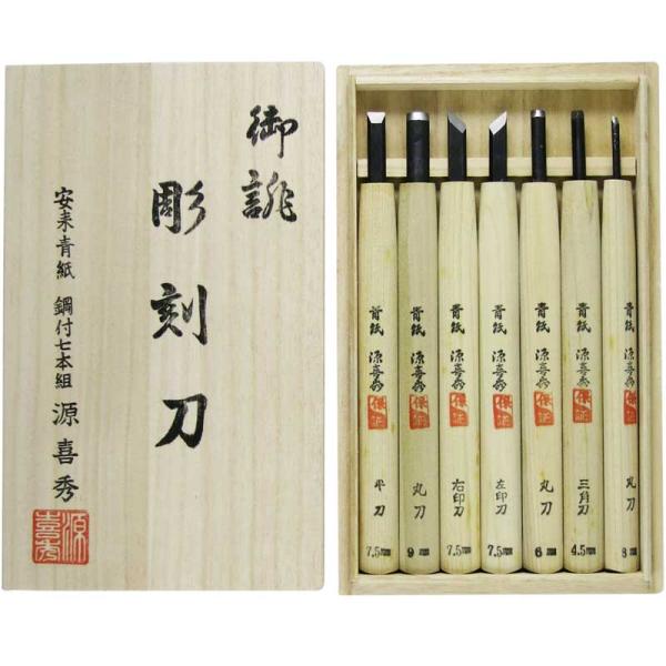 在庫状況：お取り寄せ/お届け：約1週間/◆木材、竹の彫刻などの細工、プラスチックの細工に。◆美術図工、教師用、趣味の版画、年賀状彫り、木彫りなどに。・セット内容：右印刀7.5mm、左印刀7.5mm、平刀7.5mm、丸刀3.0mm、丸刀6.0...